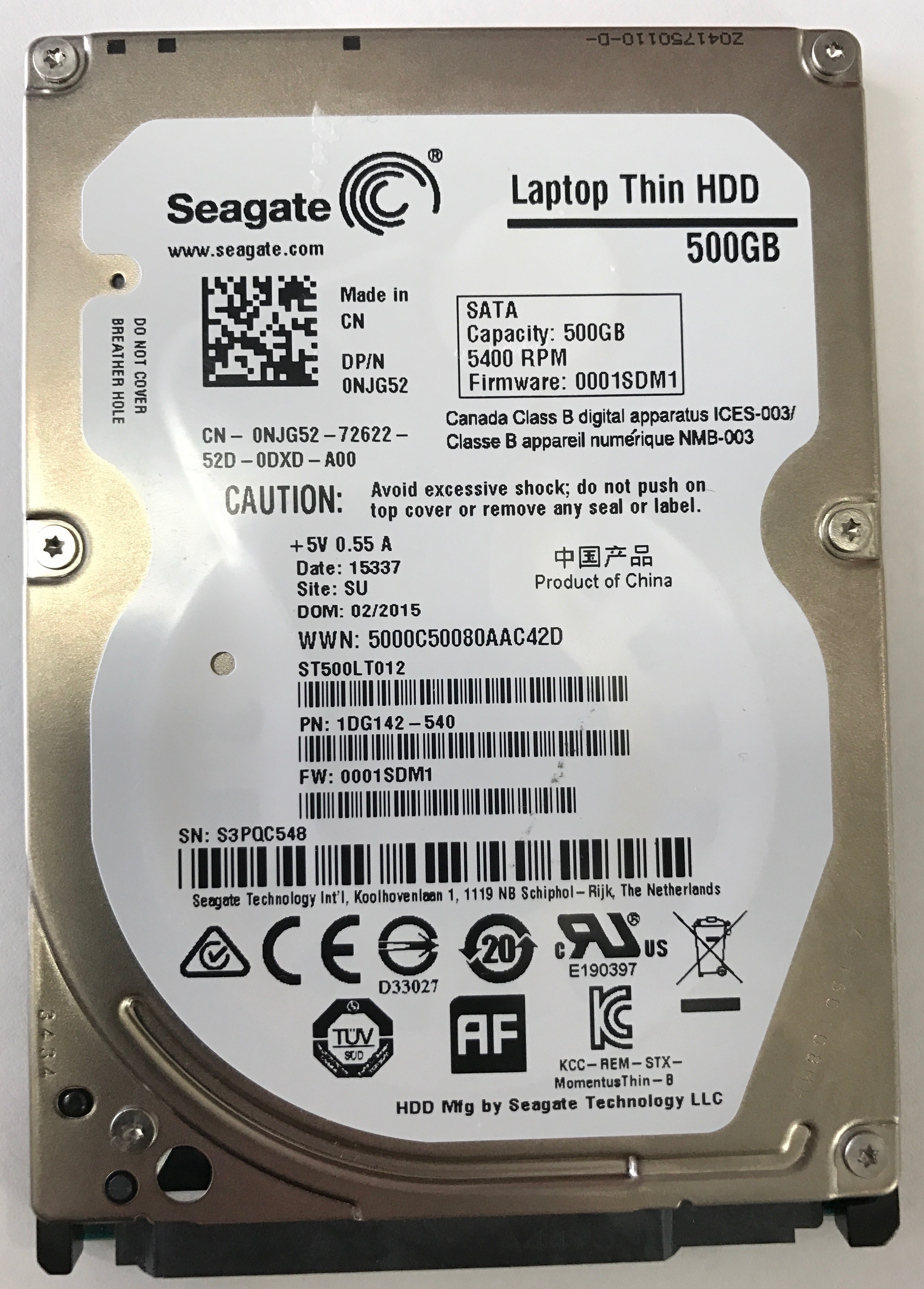 Seagate Thin 500GB Hard Drive Seagate Thin 500GB Hard Drive